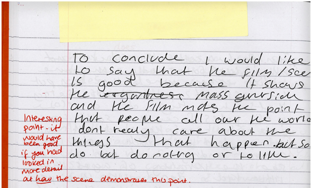 Sample Work Analytical Writing